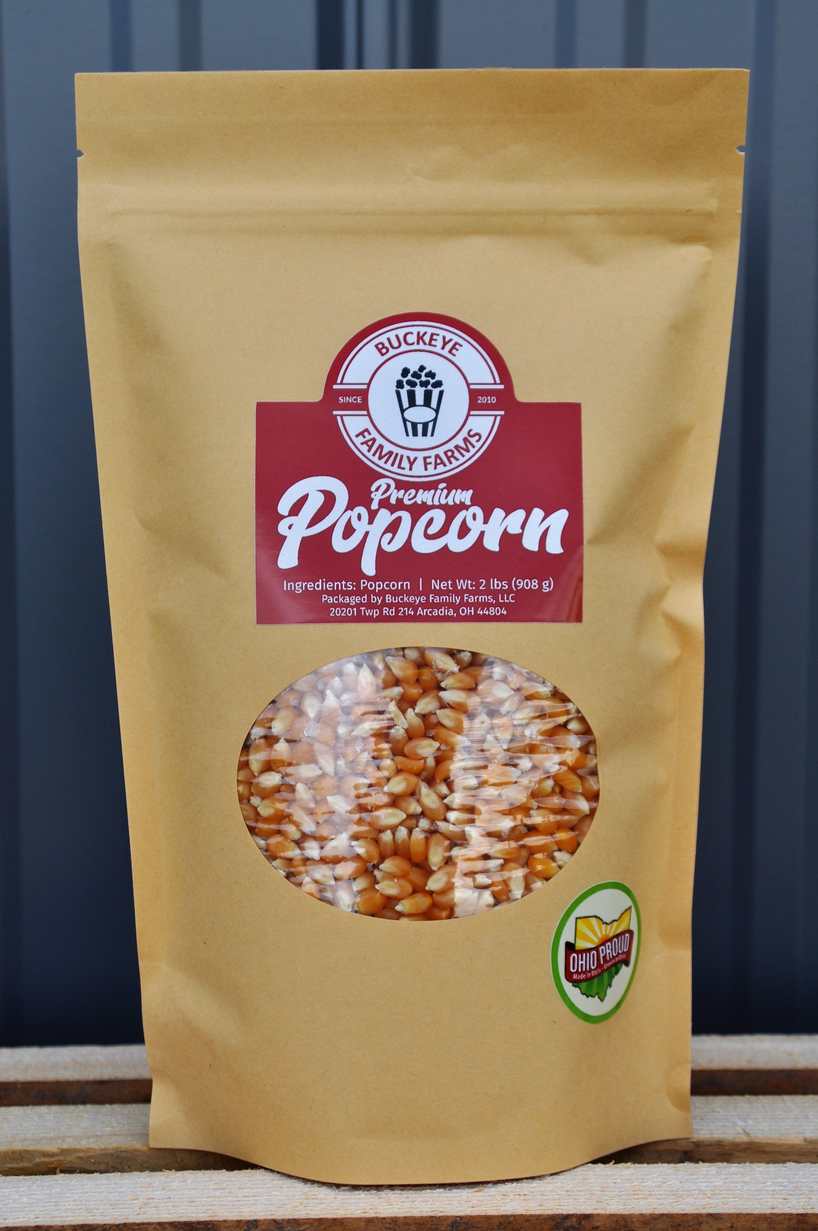 Premium Popcorn - 2 Pound Resealable Bag – Buckeye Family Farms